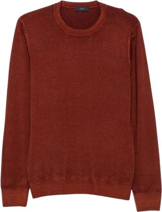 Fay Homme, Pulls, Brun, Taille: L Girocollo Tinto Capo F.12
