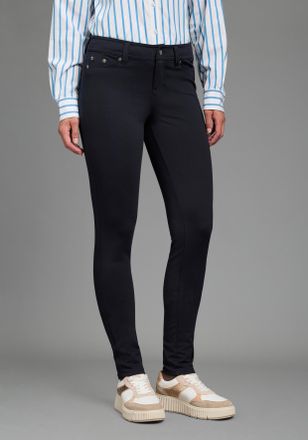 Laura Scott Jerseyhose LAURA SCOTT, Damen, Gr. 32 (XS), N-Gr, blau (dunkelblau), Milano Rib, Obermaterial: 76% Polyester, 20% Viskose, 4% Elasthan, unifarben, sch