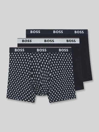 HUGO BOSS Trunks aus Baumwoll-Mix im 3er-Pack
