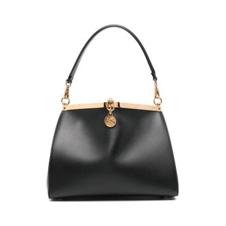 Etro Femme, Sacs, Noir, Taille: ONE Size Sac en Cuir Noir &agrave; Panneaux Cha&icirc;ne