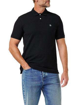 Original Penguin Herren Daddy Polo Org PIQ S Polohemd, Schwarz, L