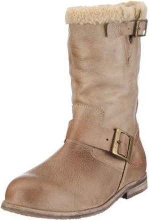 Buffalo London 13980F Washed Leather 120133, Bottes Femme - Beige-TR-SW22, 38 EU