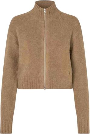 Sams&oslash;e & Sams&oslash;e Gilet Sajeanne - Femme - Pulls - Brun - Taille: 38 FR