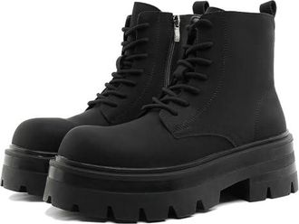 Generic GLDFW Bottes courtes invisibles pour homme avec semelle épaisse en polaire épaisse et chaude Noir Design simple, Noir, 39 2/3 EU