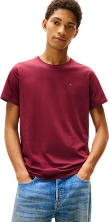 Tommy Jeans Herren T-Shirt Kurzarm Original Slim Fit, Rot (Red Wine), 4XL