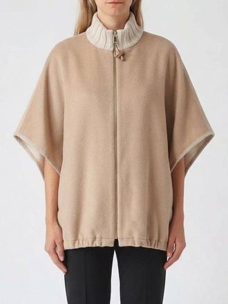 Fabiana Filippi Cape &agrave; col roul&eacute; en m&eacute;lange de laine, alpaga et mohair