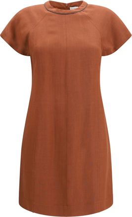 Brunello Cucinelli Midi Dress - Orange