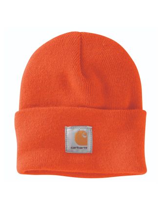 Carhartt Work in Progress Herren Knit Cuffed Beanie Beanie Hat, Brite Orange, Einheitsgröße