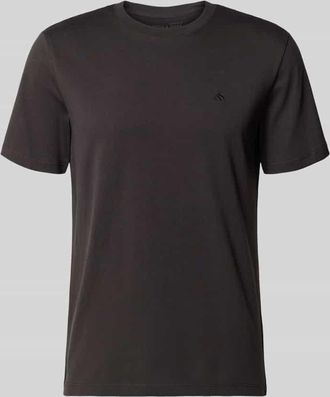 Scotch & Soda T-Shirt mit Label-Stitching und Rundhalsausschnitt