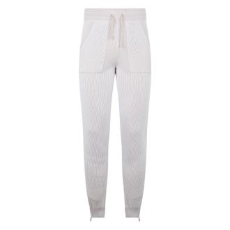 Moorer Bristolpantalone Strickhose - - Trousers - Herren - Wei&szlig; - M