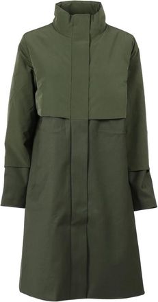 K-Way Femme, Manteaux, Vert, Taille: 42 FR Ella Wool Nylon Mix Lungo