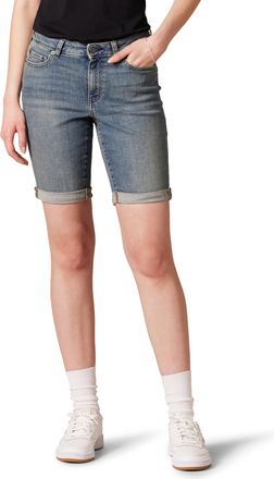 Amazon Essentials Damen Schmal geschnittene 23-cm-Bermudashorts aus Denim, Vintage Waschung, 44