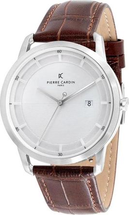 Pierre Cardin Homme, Accessoires, Brun, Taille: ONE Size &Eacute;l&eacute;gante montre habill&eacute;e en cuir avec design minimaliste