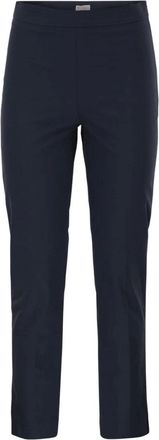 Brunello Cucinelli Femme, Pantalons, Bleu, Taille: 40 FR Pantalon Capri en Twill de Coton avec Collier