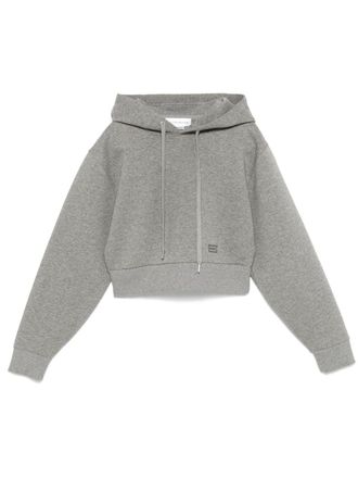 Victoria Beckham Cropped-Hoodie - Grau