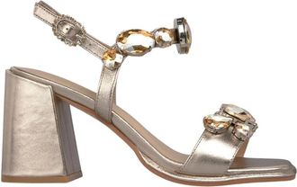 Alma En Pena Alma EN Pena, Femme, Chaussures, Jaune, Taille: 40 EU Sandale Avec Strass Sur Les Brides