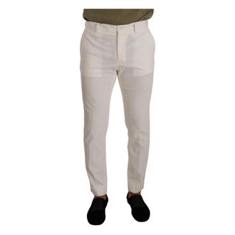 Dolce & Gabbana Slim Fit Cordhose aus Baumwolle - - Trousers - Herren - Wei&szlig; - M