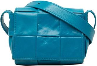 Bottega Veneta Sac bandouli&egrave;re Candy Cassette Pre-owned - Femme - Pre-owned - Bleu - Taille: ONE Size