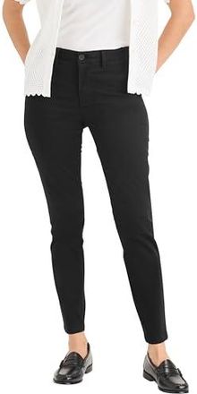 Dockers Womens Weekend Skinny Chino Pants, Beautiful Black, 24W