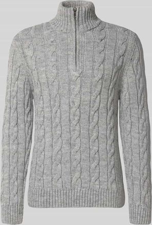 Superdry Strickpullover mit gerippten Abschlüssen