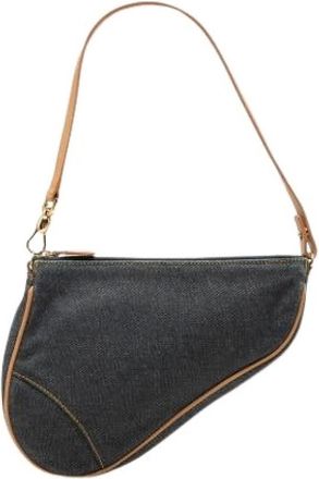 Dior Pre-owned Saddle Pochette - - Pre-owned - Damen - Blau - ONE SIZE