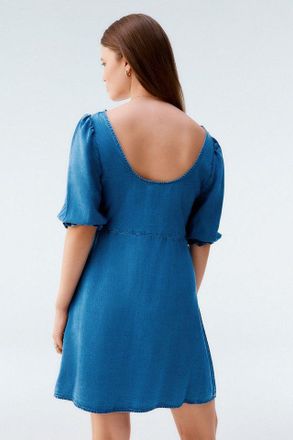 Next Minikleid Leichtes Mini-Sommerkleid aus Lyocell, Petite (1-tlg)