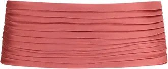 Valentino Garavani Satin Pleated Waist Belt - Pink