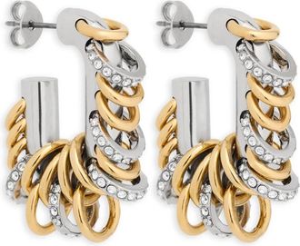 Paco Rabanne Small Punk XL Link Earrings - - Accessories - Damen - Mehrfarbig - ONE SIZE
