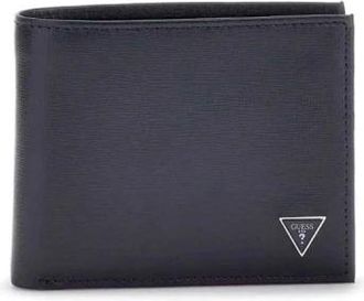 Guess Homme, Accessoires, Bleu, Taille: ONE Size Certosa Saffiano Wallet