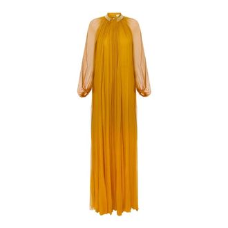 Elisabetta Franchi Red Carpet Crepon Kleid - - Dresses - Damen - Gelb - XS