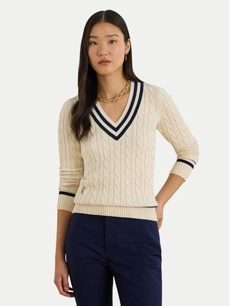 Lauren Ralph Lauren Pullover 200B22020001 Hellbeige Relaxed Fit