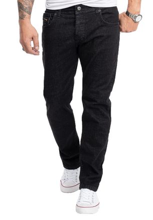 Rock Creek Herren Jeans Regular Fit Stretch Jeans M&auml;nnerhose Herrenjeans Denim Hosen Herrenhose Straight Cut Stonewashed RC-2277 Schwarz W29 L30