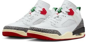 Nike Jordan Chaussures Spizike Low SE pour homme (IM7425-100, blanc/rouge universitaire/noir/voile), Blanc/rouge universitaire/noir/voile, 42.5 EU