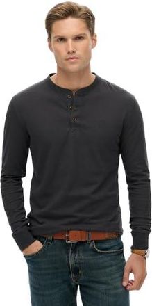 Superdry Classic Essential Grandad Long Sleeve T-Shirt M