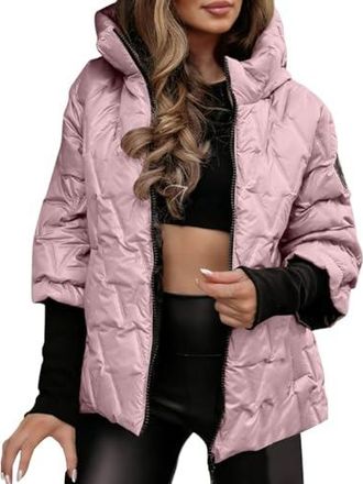 Generic Vestes &agrave; capuche &agrave; manches longues pour femmes 2026, rose, XL