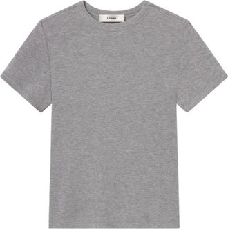 Frame Denim Le T-shirt b&eacute;b&eacute; c&ocirc;tel&eacute; - Femme - Tops - Gris - Taille: 38 FR
