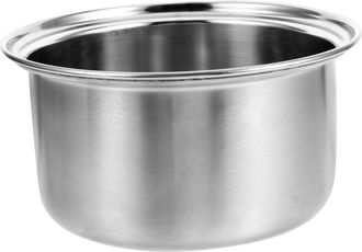 Pretyzoom Edelstahl Kochtopfeinsatz f&uuml;r Induktionsherd Kompakter Suppentopf mit Verbr&uuml;hungsschutz f&uuml;r Klare Br&uuml;he f&uuml;r Haushalt und Restaurant