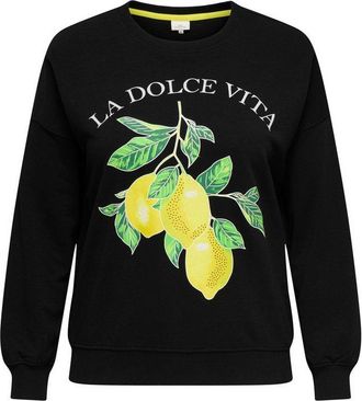 Only Carmakoma Sweatshirt CARLACEY LIFE L/S O-NECK SWEAT JRS