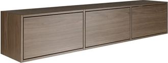 Selsey TV Lowboard - Farbe Wisconsin-Walnuss Moderne Fernseher Kommode 150 x 30 x 30 cm (BxTxH) TV Unterschrank für Wohnzimmer Schrank mit Klappen Push to Op