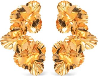 Jennifer Behr boucles doreilles Viola à fleurs