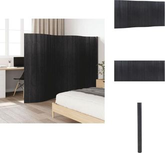 vidaXL Paravent Grau 165x400 cm Bambus - Bambus Raumteiler - Paravent - Raumtrenner - Trennwand - Grauer Raumteiler