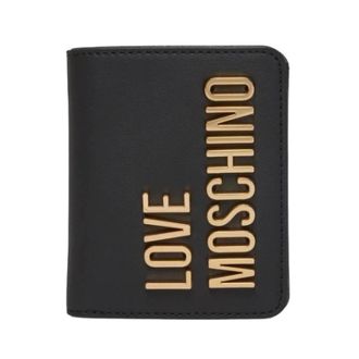 Love Moschino Geldb&ouml;rse mit Knopfverschluss - - Accessories - Damen - Schwarzk - ONE SIZE