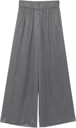 PESERICO Femme, Pantalons, Gris, Taille: 40 FR Pantalon &agrave; taille &eacute;lastiqu&eacute;e