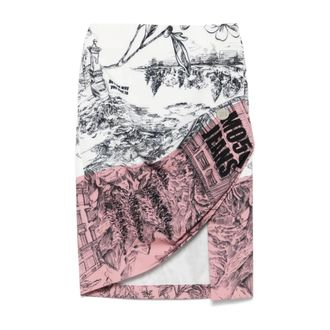 Moschino Stylischer Polyesterrock - - Skirts - Damen - Mehrfarbig - L