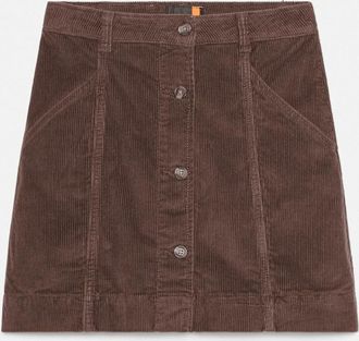 Timberland Gewaschener Cordrock f&uuml;r Damen in Braun, Damen, Braun, Gr&ouml;&szlig;e