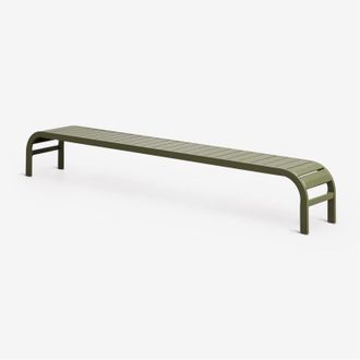 Sklum Table dappoint pour chaise longue en acier Marietta SKLUM Vert Olive Intense
