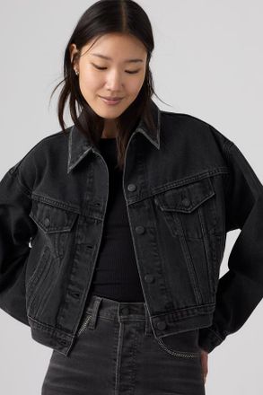 Levi's Rhinestone Shrunken 90s Trucker Jacket - Femme - Noir / Road Less Traveled - XS