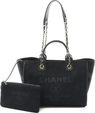 Chanel sac cabas Deauville (2021) - Noir