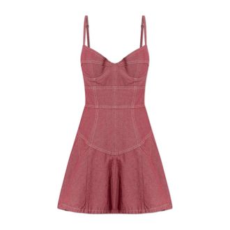 Dsquared2 Off-the-Shoulder Denim Kleid - - Dresses - Damen - Rosa - M