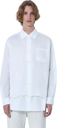 Our Legacy Homme, Chemises, Blanc, Taille: S Chemise en popeline de coton brod&eacute;